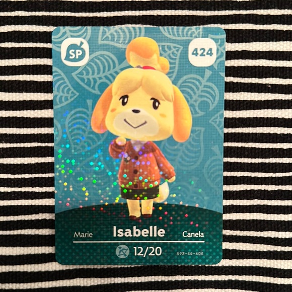Other | Genuine Acnh Isabelle Npc Amiibo Card | Poshmark